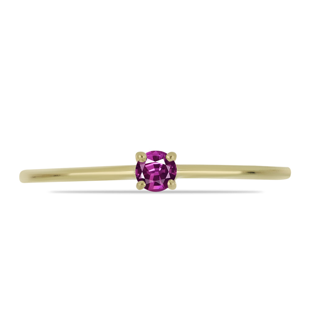 Inel din Argint 925 Placat cu Aur ( 0.95 grame ) cu Safir Violet 0.13 ...