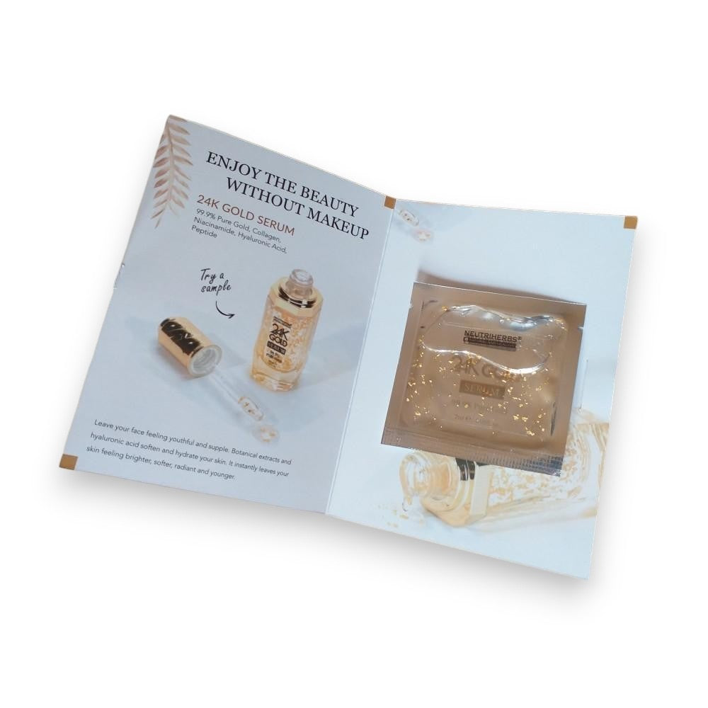 Serum cu particule de aur 24K întineritor cu acid hialuronic și colage ...